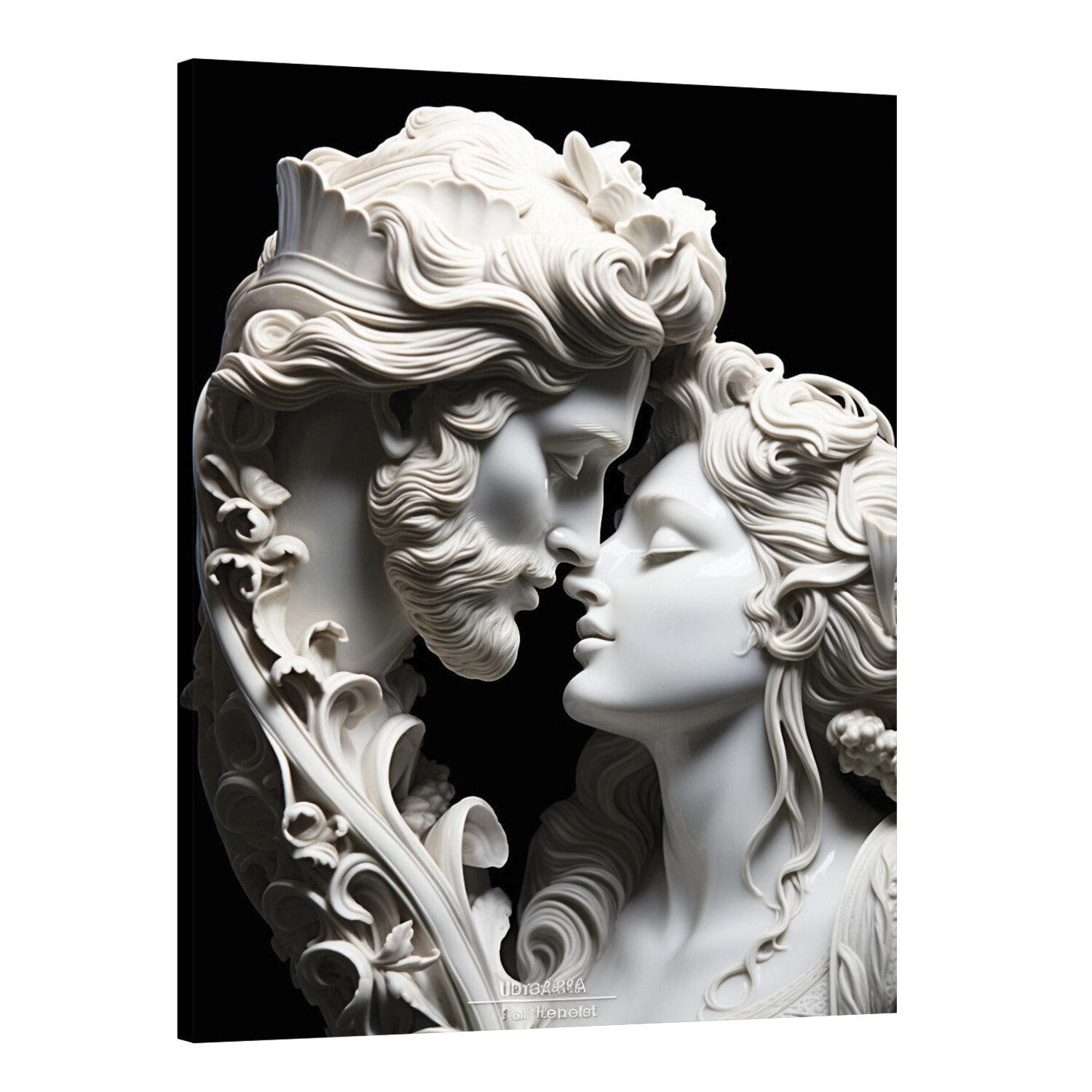 Интерьерная картина 50х70 "Поцелуй королей: король и королева"