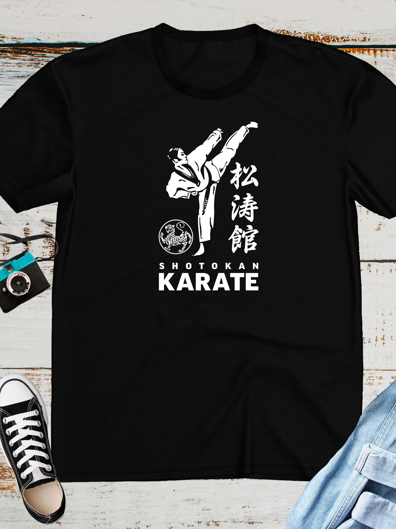 Футболка SMAIL-P karate карате, 1 шт., размер M, чёрный — фото 1