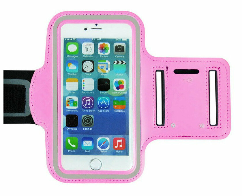 Чехол для бега Fitness Apple iPhone 5/5S (Светло-розовый)