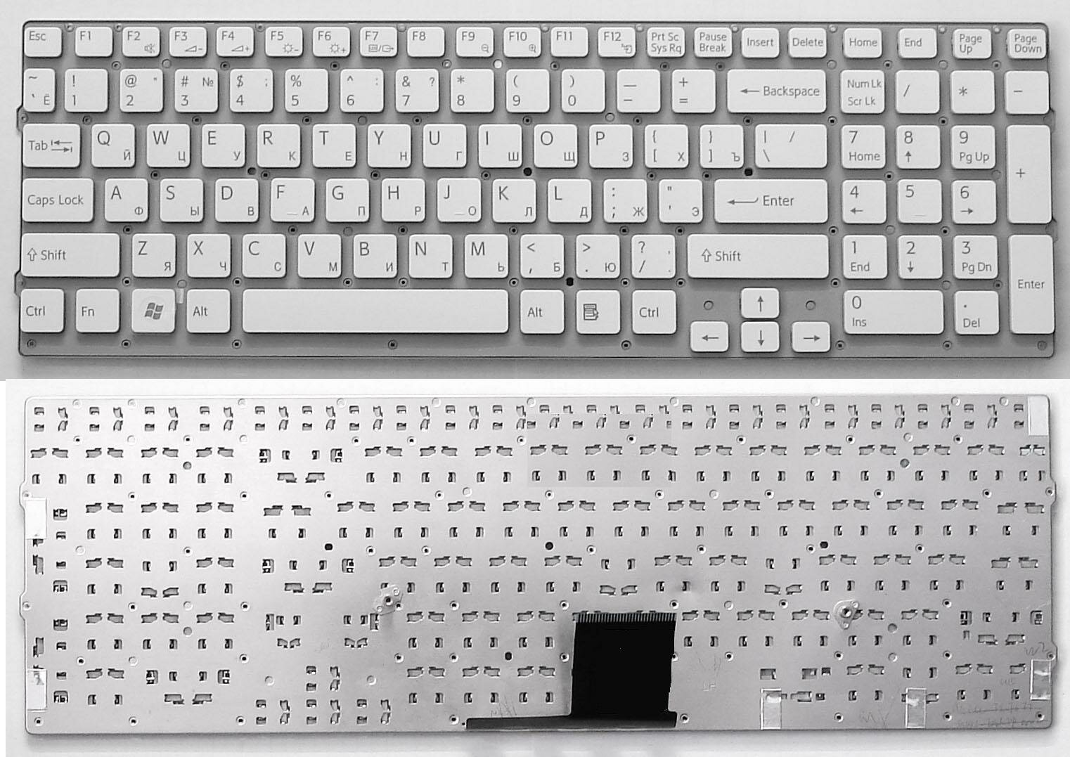 Клавиатура для ноутбука Sony Vaio VPC-EC, VPCEC (MP-09L23SU-8863) , белая