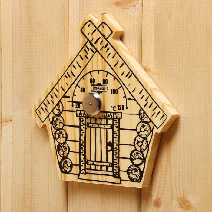 Термометр для бани "Парилочка", деревянный, 17 х 16 см, Добропаровъ 9785836
