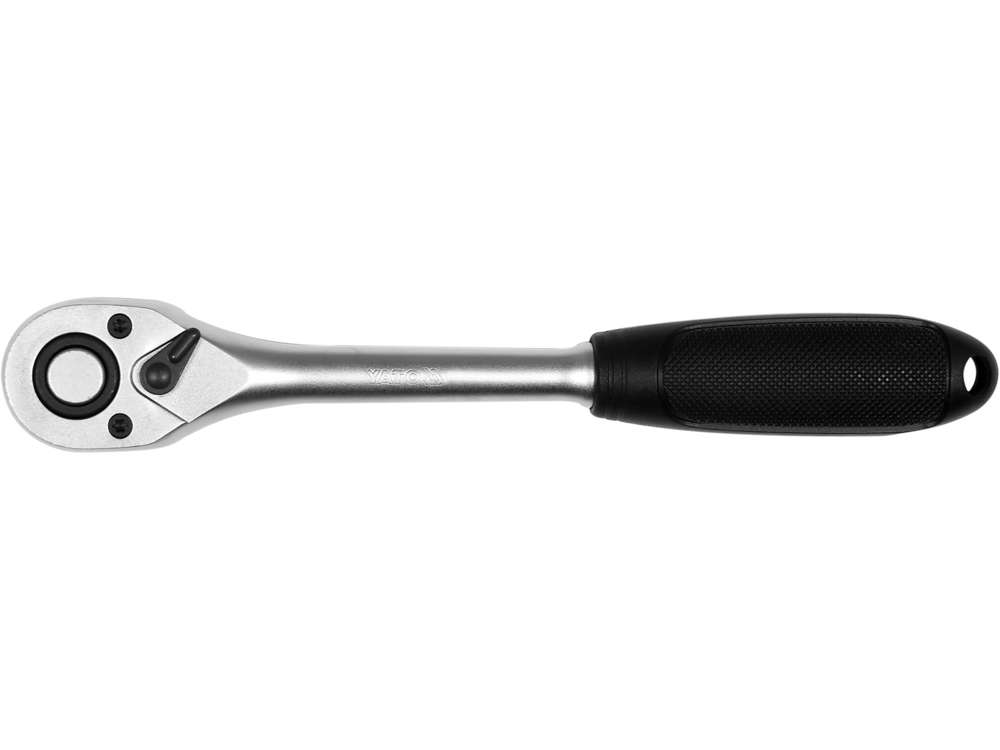 YATO YT-0307 трещотка с пластмассовой ручкой 72 зуба, 1 / 4 inch, 146 мм, держатель для подвешивания