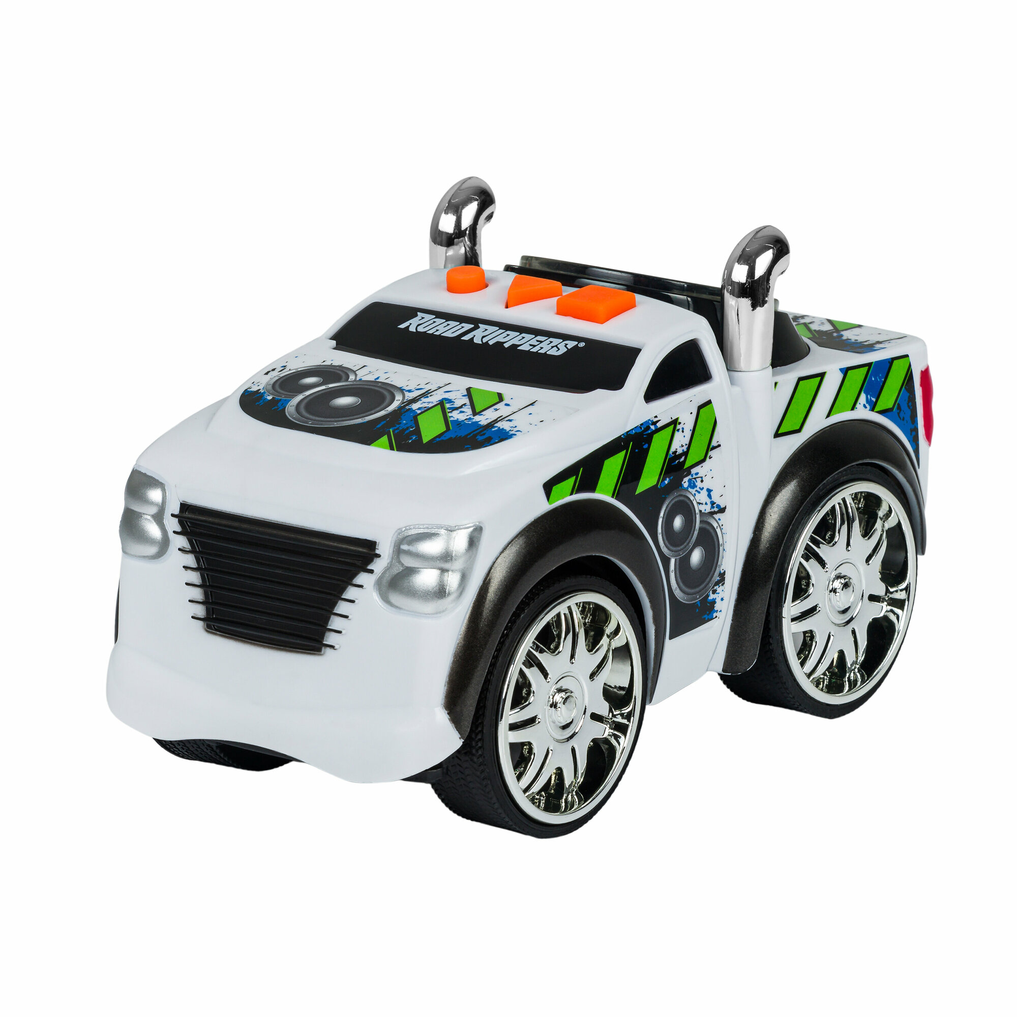 Внедорожник NIKKO Road Rockin' Rides DJ Driver, управление музыкой, белый/зеленый