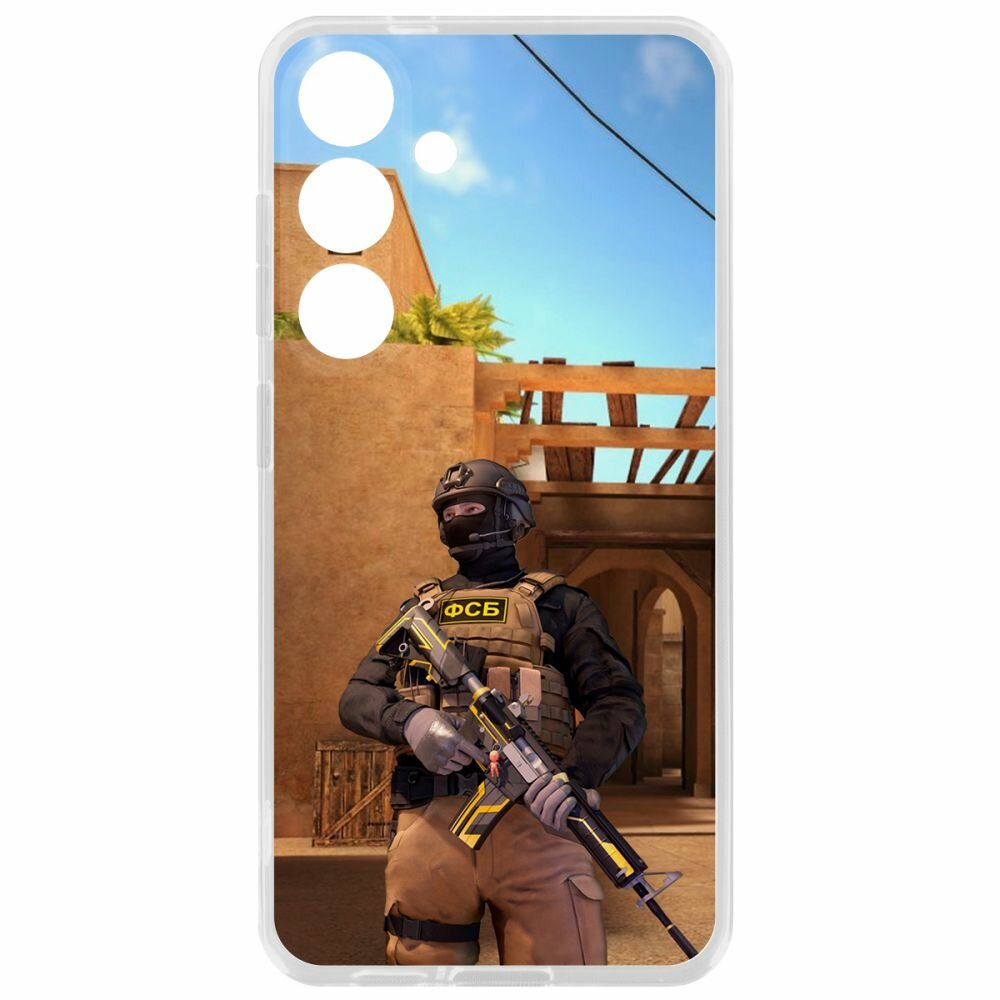 Чехол-накладка Krutoff Clear Case Cтандофф 2 (Standoff 2) - ФСБ для Samsung Galaxy S24+
