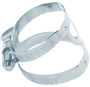 Tenor saxophone ligature Yanagisawa LT-TSP - Silver-plated bronze ligature.