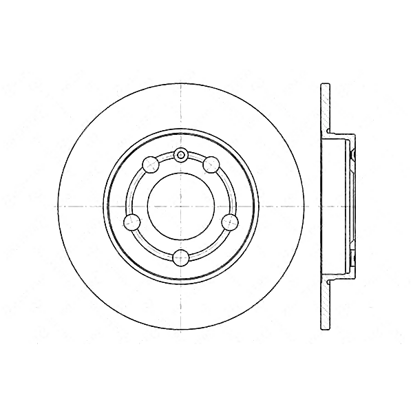 STELLOX 6020-4779-SX (0446514080 / 0446514081 / 0446530110) диск тормозной задний\ Audi (Ауди) a3, VW Bora