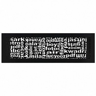 Вентиляционная решетка Kratki АВС 170х490 мм. черная