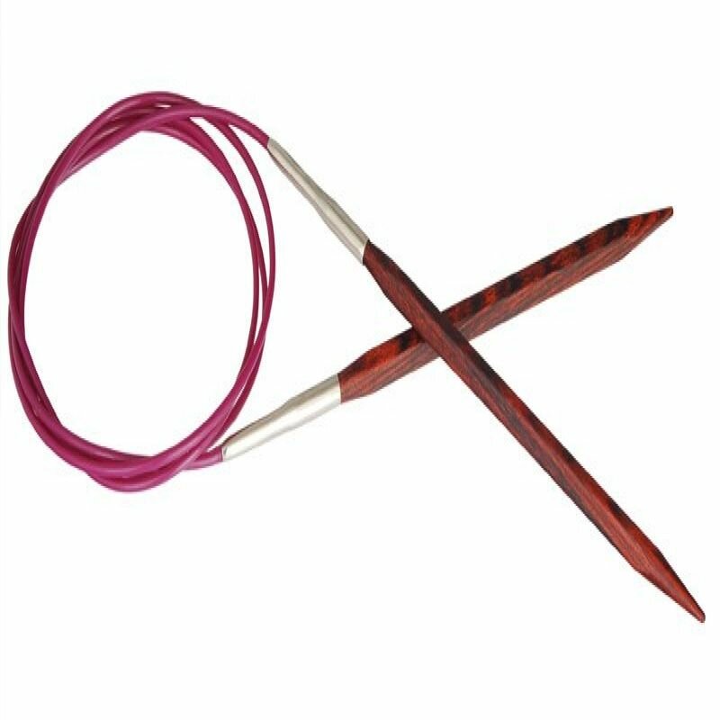 Спицы круговые Cubics 8мм/60см, дерево, коричневый, KnitPro, 25330
