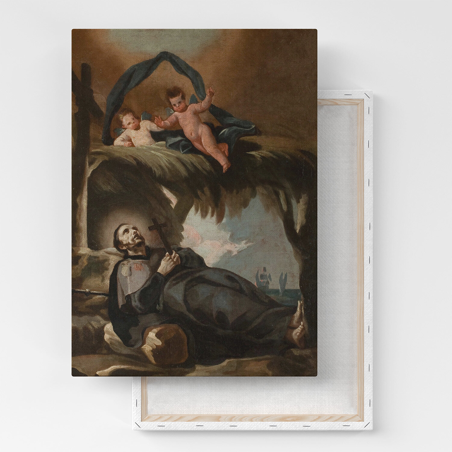 Картина на холсте, репродукция / Франсиско Гойя - The Death of Saint Francis Xavier / Размер 60 x 80 см