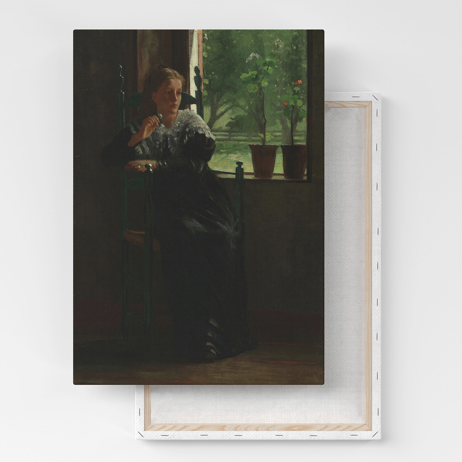 Картина на холсте, репродукция / Уинслоу Хомер - At the Window / Размер 30 x 40 см