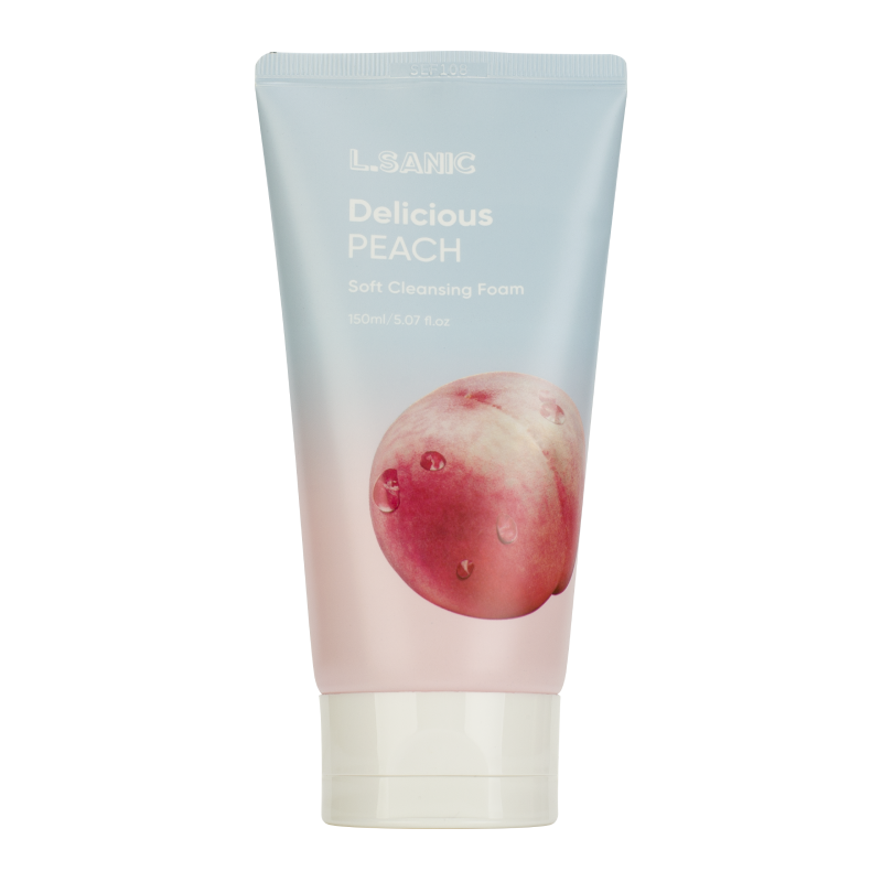 L.Sanic Delicious Peach Soft Cleansing Foam Очищающая пенка для умывания с экстрактом персика