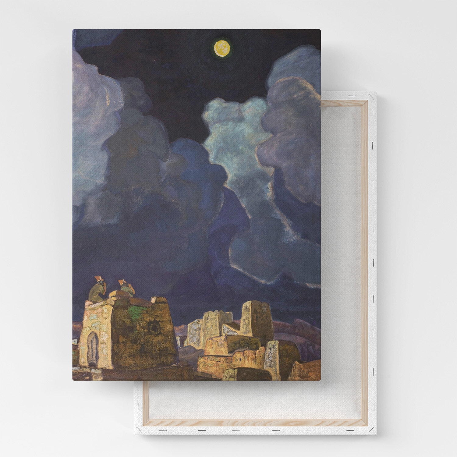 Картина на холсте, репродукция / Рерих Николай - Луны люди / Размер 30 x 40 см