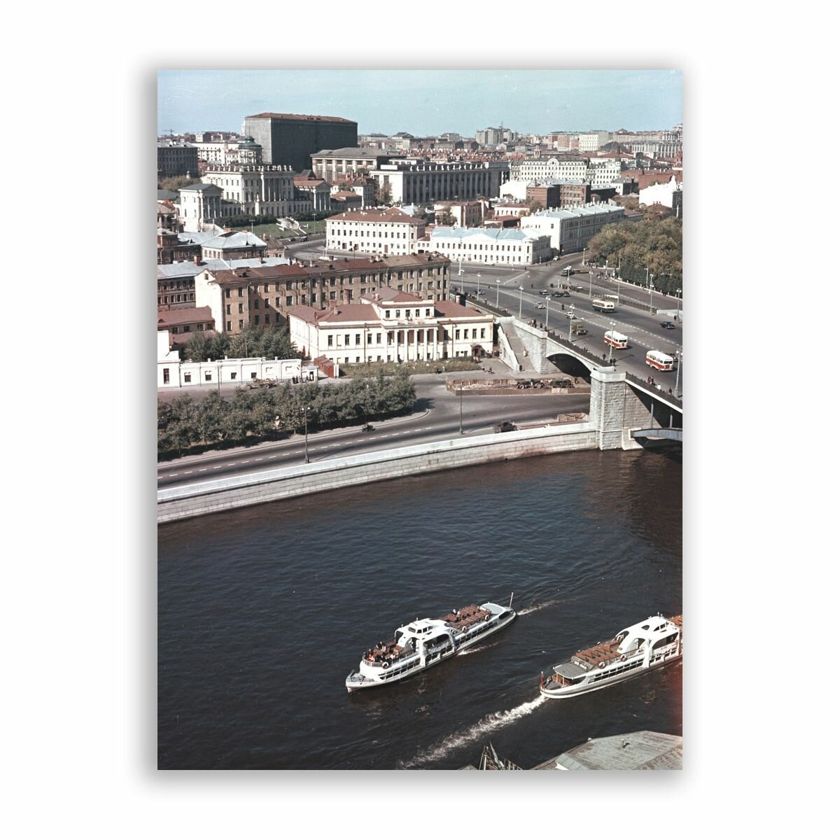 Советский постер, плакат на бумаге / Старая Москва / Размер 30 x 40 см