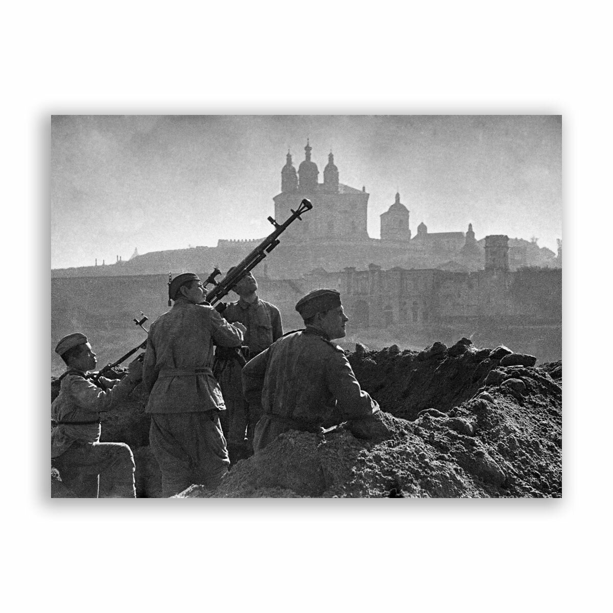 Советский постер, плакат на бумаге / Великая Отечественная война / Размер 30 x 40 см
