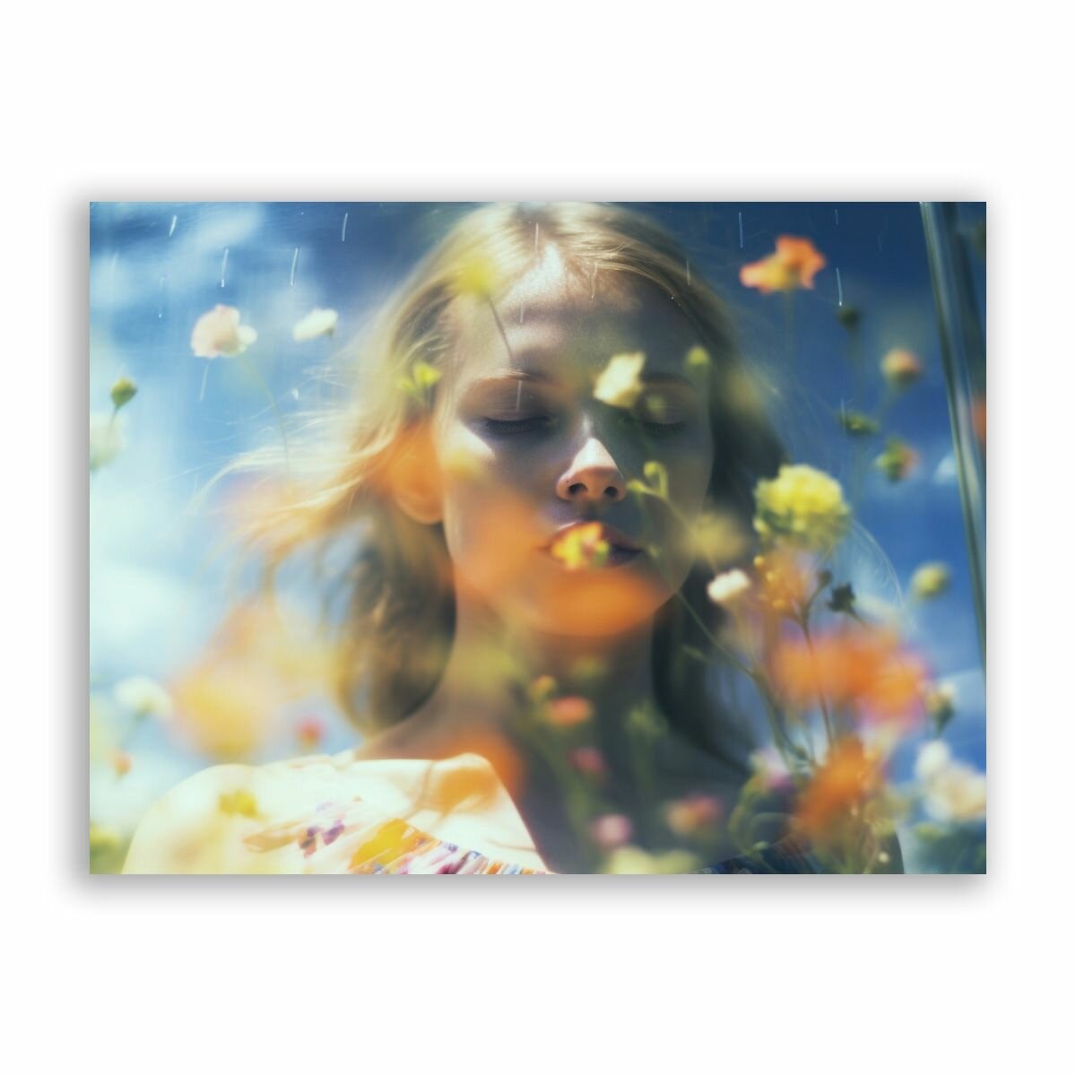Постер, плакат на бумаге / AI Девушка / Размер 60 x 80 см