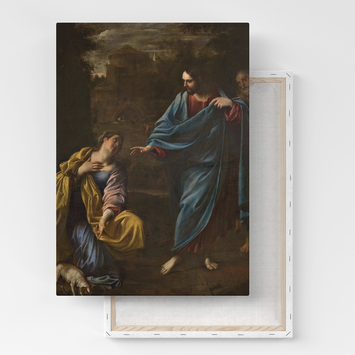 Картина на холсте, репродукция / Аннибале Карраччи - Christ and the Canaanite woman / Размер 60 x 80 см