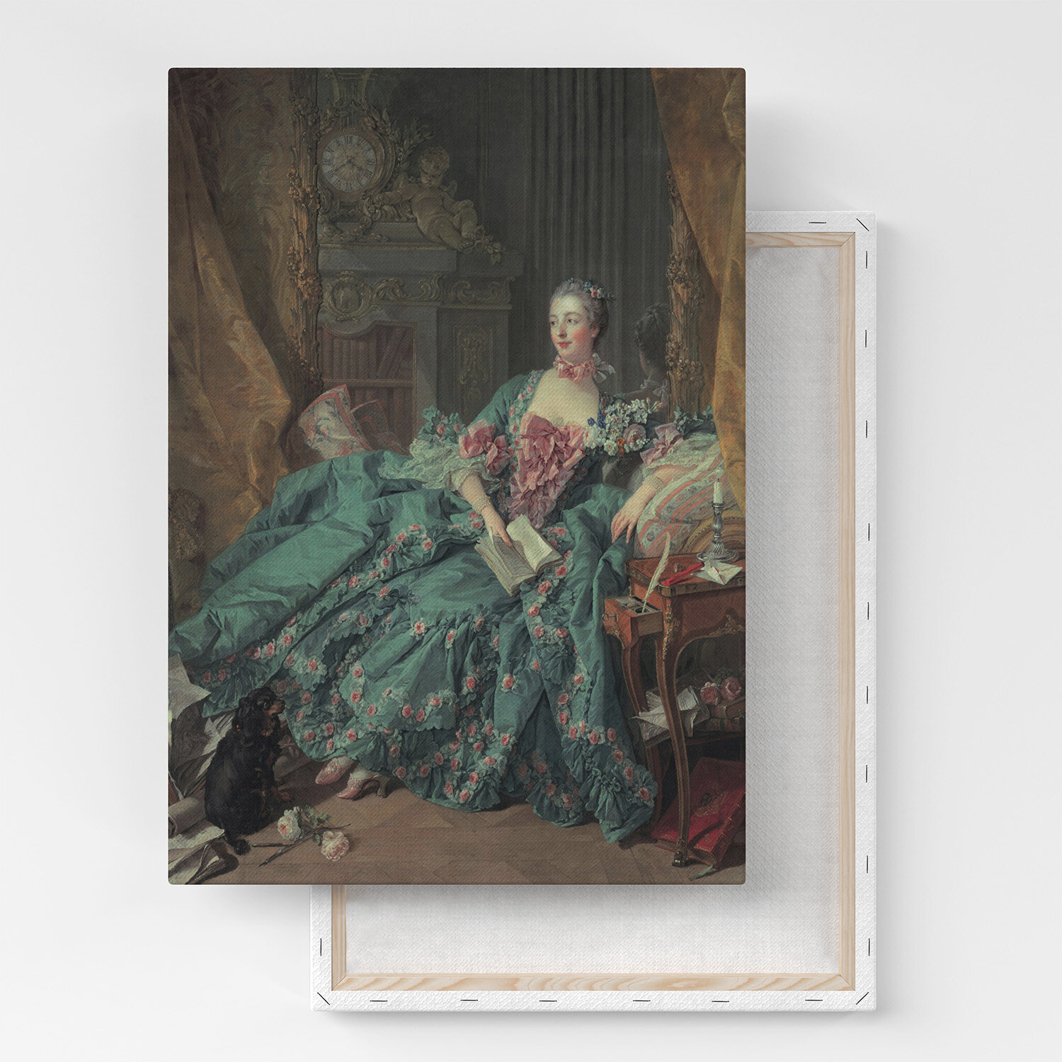 Картина на холсте, репродукция / Франсуа Буше - Madame de Pompadour / Размер 60 x 80 см