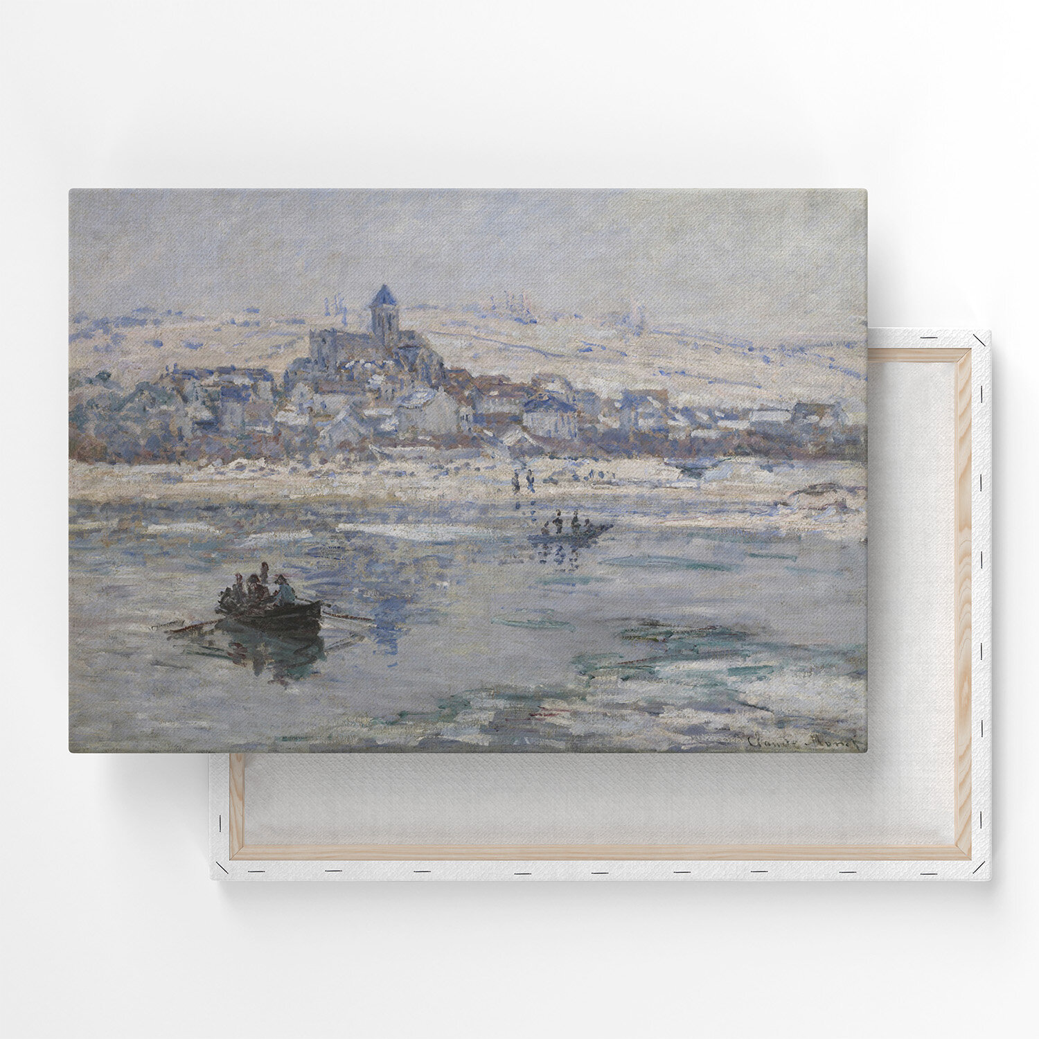Картина на холсте, репродукция / Клод Моне - Ветёй зимой / Размер 60 x 80 см