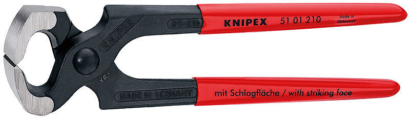 Клещи-молоток торцевые плотницкие, 210 мм Knipex KN-5101210