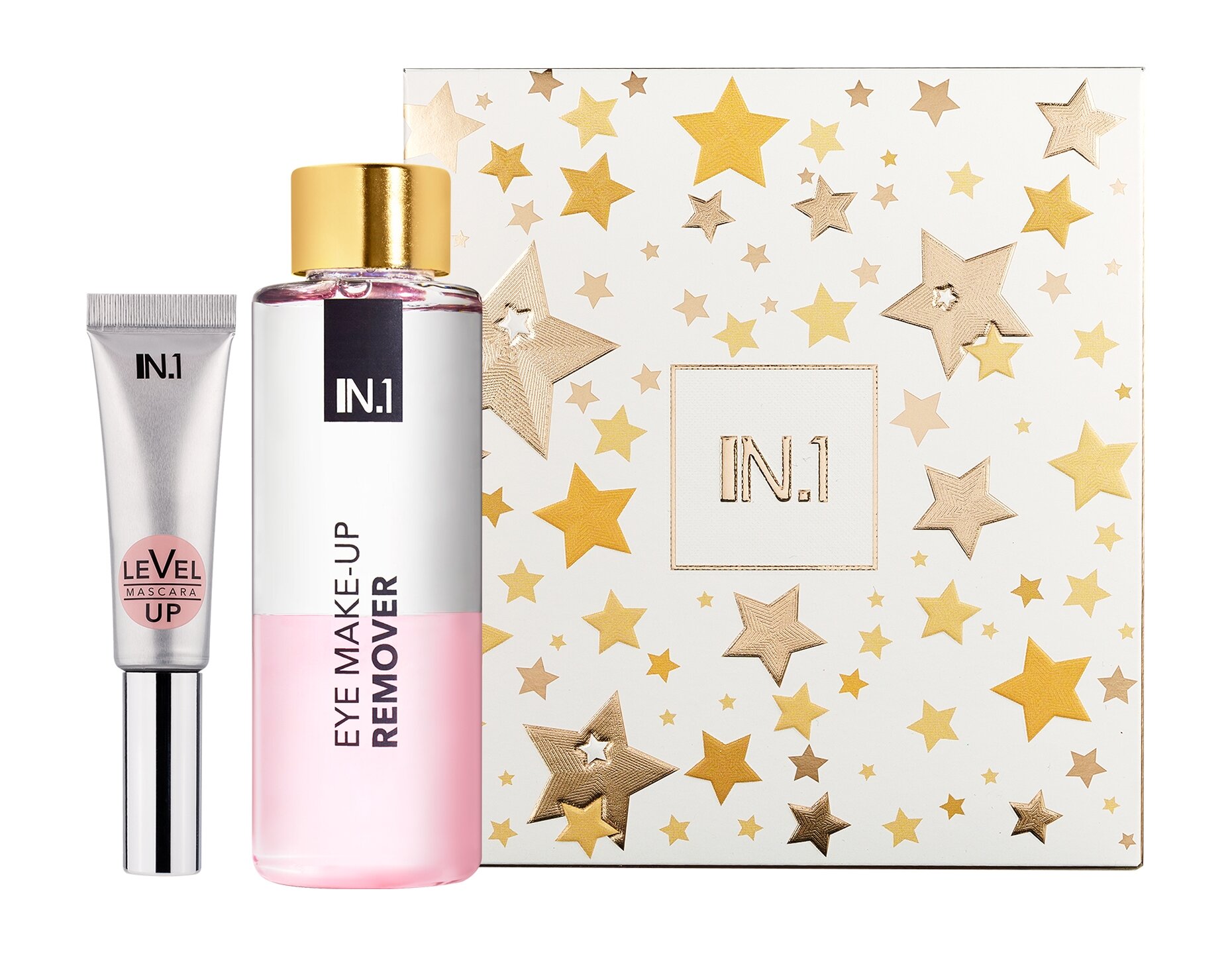 N.1 Набор (Тушь для ресниц Level Up + Средство для снятия водостойкого макияжа с глаз двухфазное)