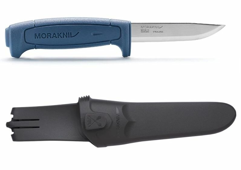 Нож Morakniv Basic 546, нержавеющая сталь, синий, 12241