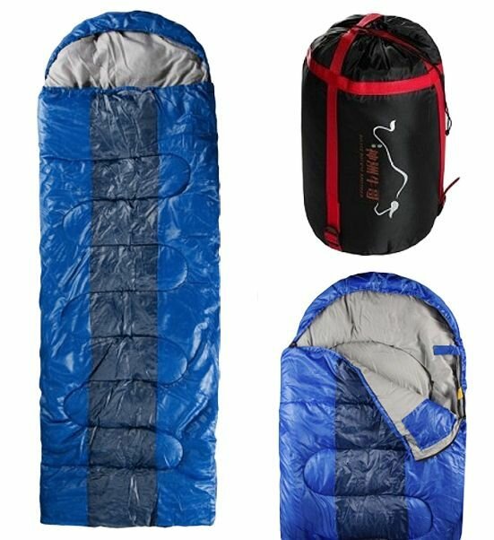 Мешок спальный спальник TAC Alpinist 280 +15 -8 220х75 синий