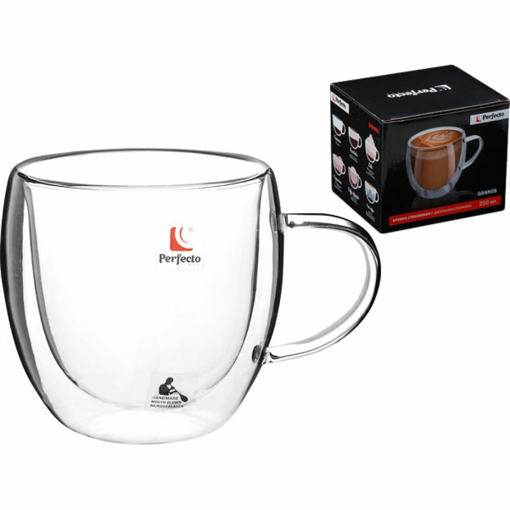 Стеклянная кружка PERFECTO LINEA Granos