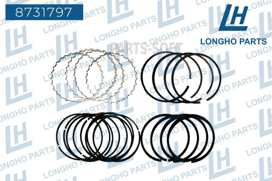 Кольца поршневые (к-т на двигатель) STD Daewoo Nexia/Nubira/Lanos/Lacetti/ diam. 79mm 93740225 Longho арт. 8731797