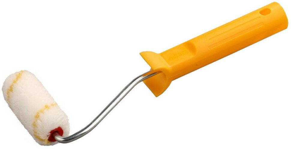 Мини-ролик GIRPAINT полиакрил малярный, ворс 10мм, бюгель 6мм, 15х70мм, STAYER Master, ( 0509-07 )