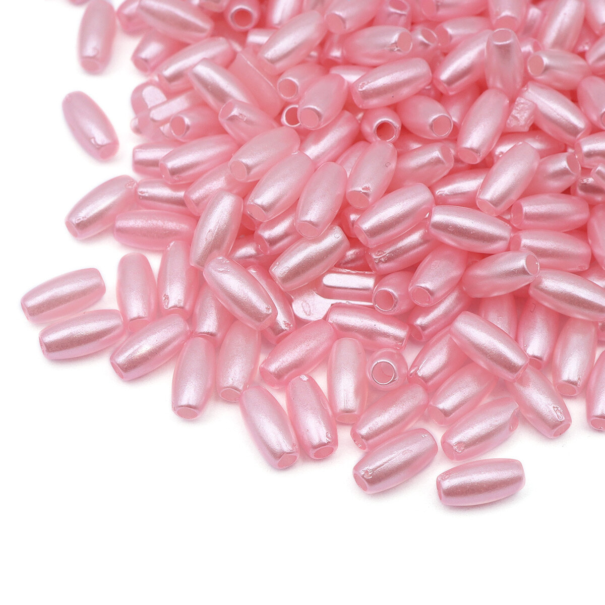 Бусины для рукоделия пластиковые 'жемчуг' форма рис, 3*6 мм, 15г, Astra&Craft (Розовый) (4AR293/294)