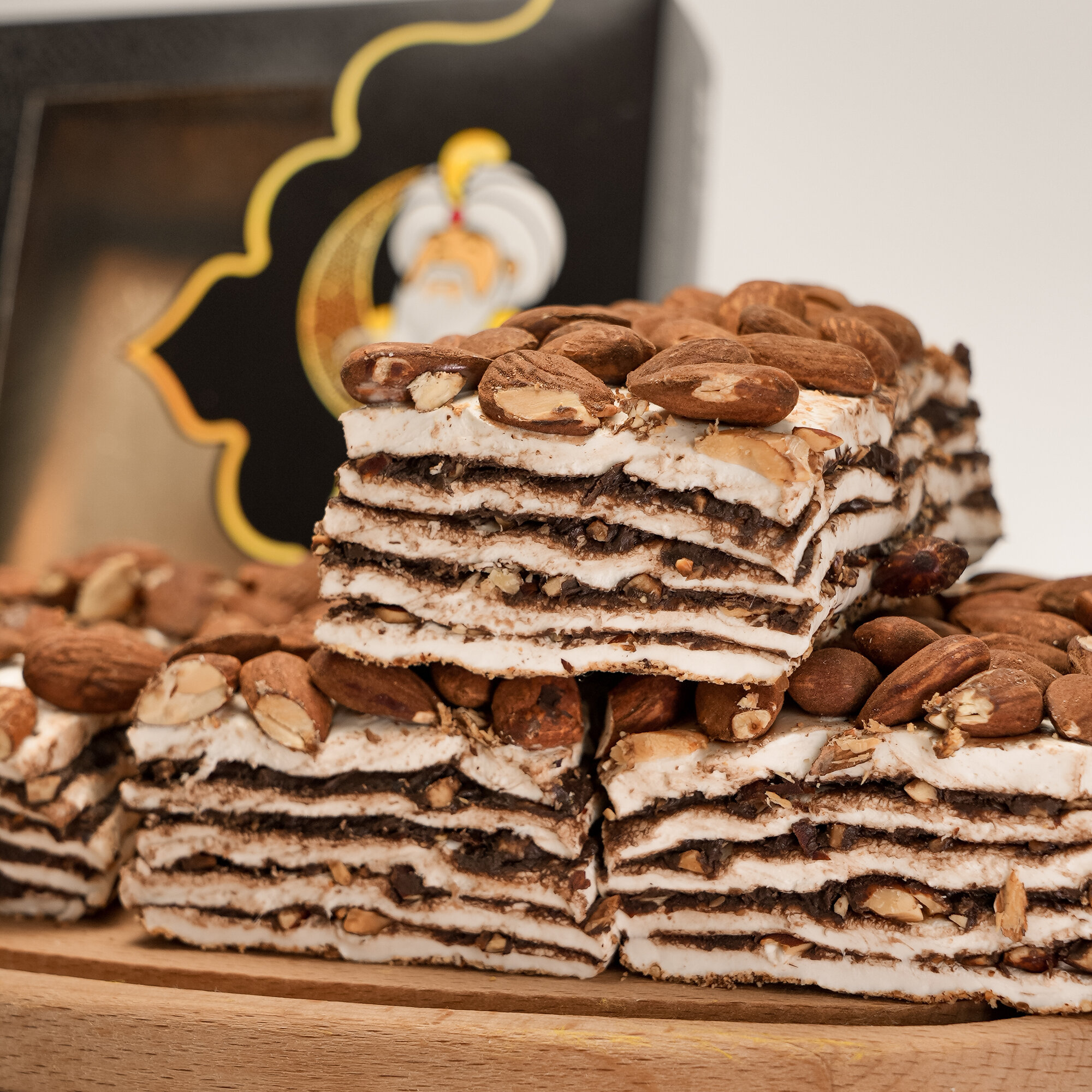 Лукум молочно-шоколадный торт с миндалем 500 гр. Турция