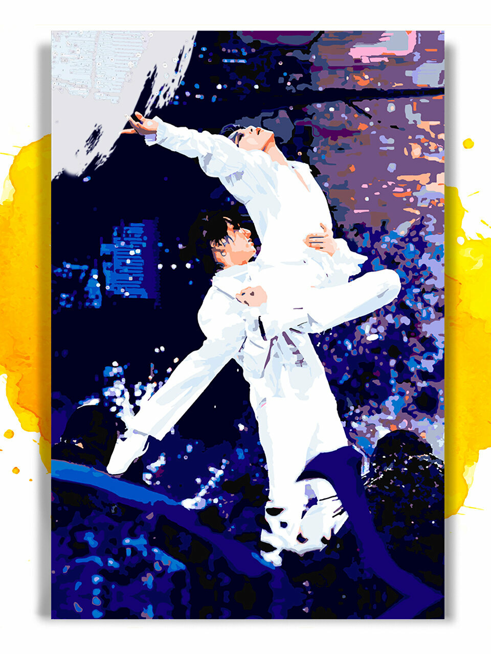 Картина по номерам на холсте BTS Black Swan Чимин и Чонгук, 40 х 60 см