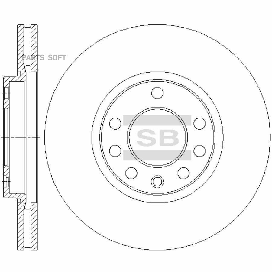 SANGSIN BRAKE SD5110 Диск тормозной передний ()