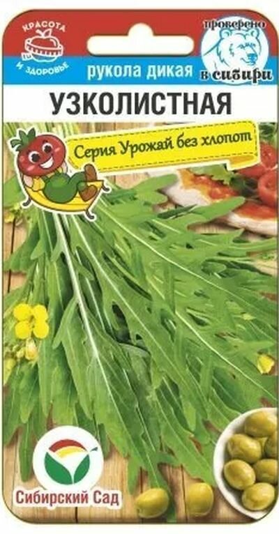 Семена растения Салат Рукола Дикая узколистная