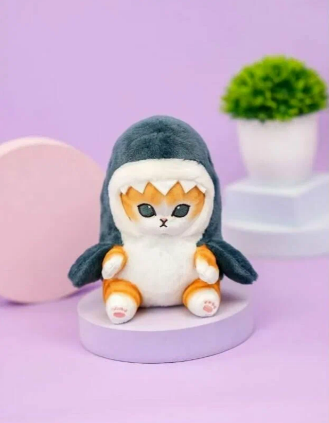 Мягкая игрушка Кот-Акула, 30 см