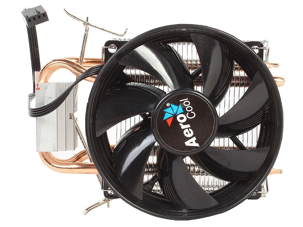 Кулер CPU Aerocool Verkho 2 (универсальный, 110W, 15-25 dB, 800-2000 rpm, 90мм, 4pin, медь+алюминий) RTL