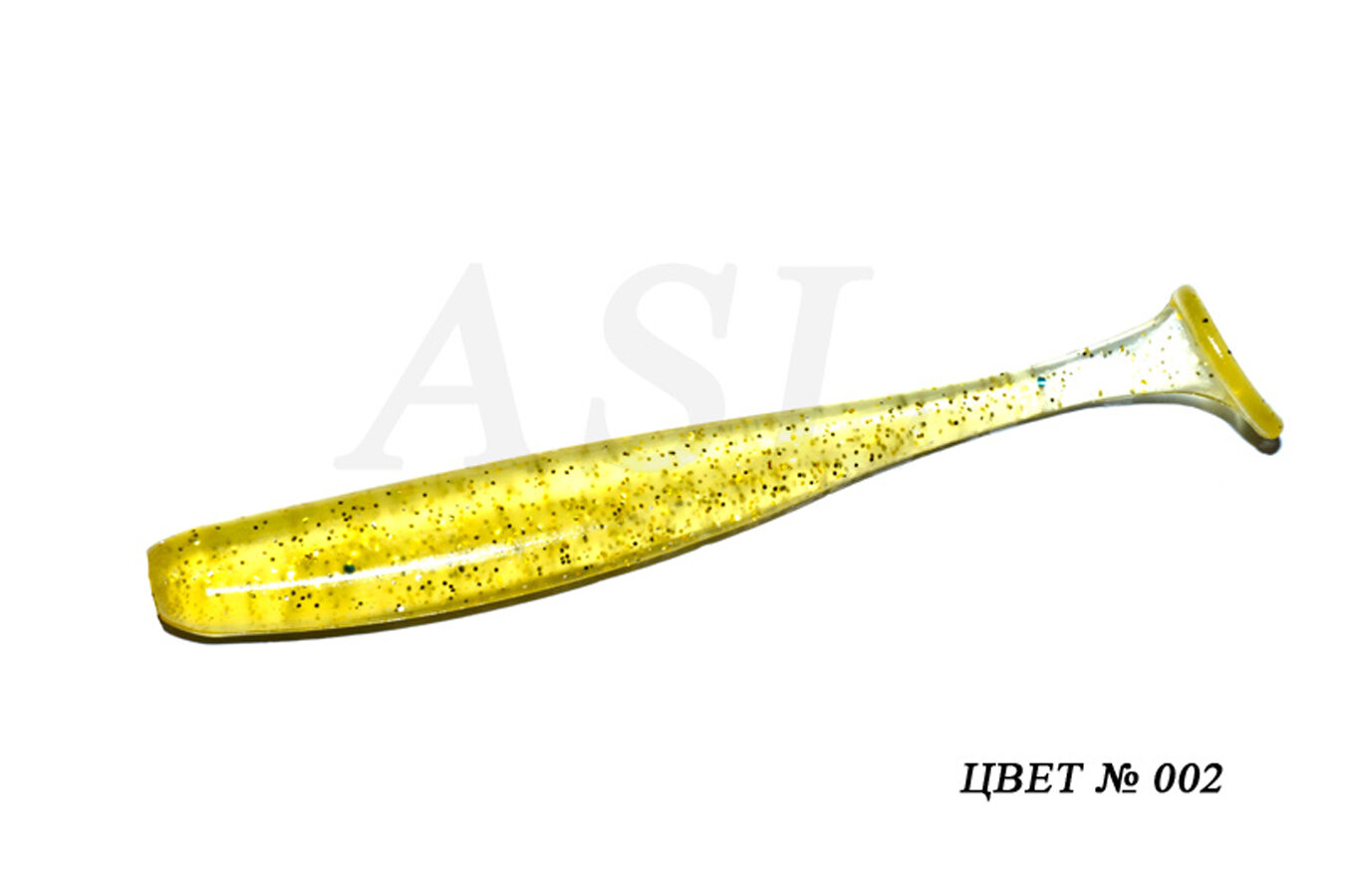 Силиконовая приманка ASL "Слим" цвет №002, L- 10см (4"), 5шт/уп