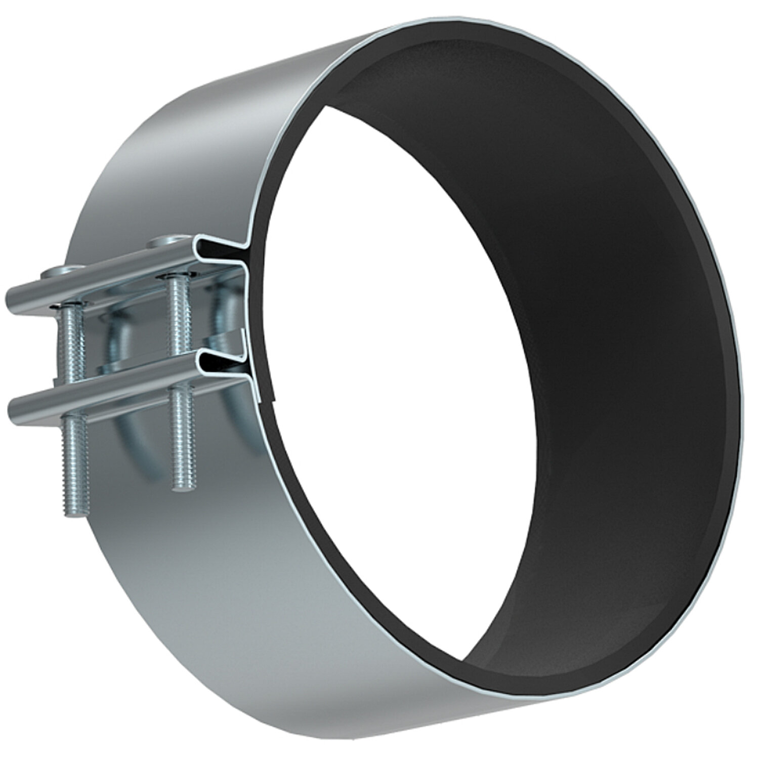 Хомут быстроразъёмный Shuft FCCr, оцинкованный, с резиновым уплотнением, круглое сечение