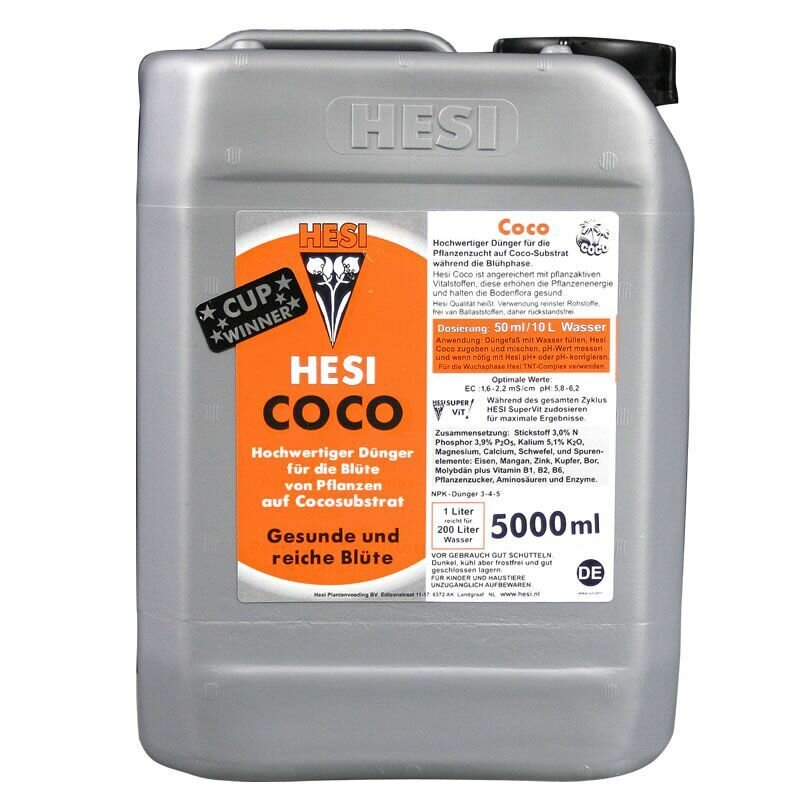 Удобрение HESI Coco для кокосового субстрата 5 л