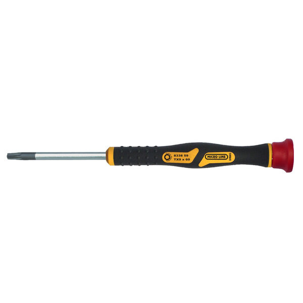 Отвертка Narex Torx Micro Line TX 8, T8, хромированная сталь, двухкомпонентная рукоятка