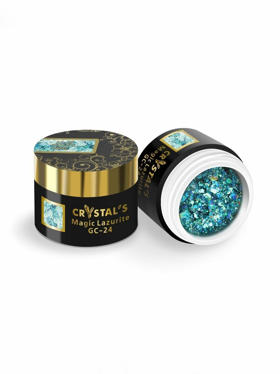 Nail Club Гель-краска для ногтей с блестками GC-24 Magic Lazurite 5 мл