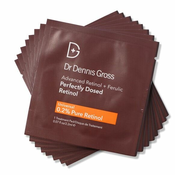 Dr Dennis Gross Пилинг-пэды с ретинолом для лица Advanced Retinol + Ferulic Perfectly Dosed Retinol Universal 0.2%