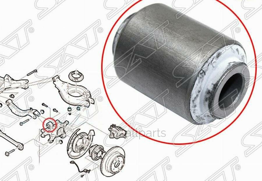 SAT ST-96626434-B1 Сайлентблок цапфы Chevrolet Captiva 06-15 / Opel Antara 06-15
