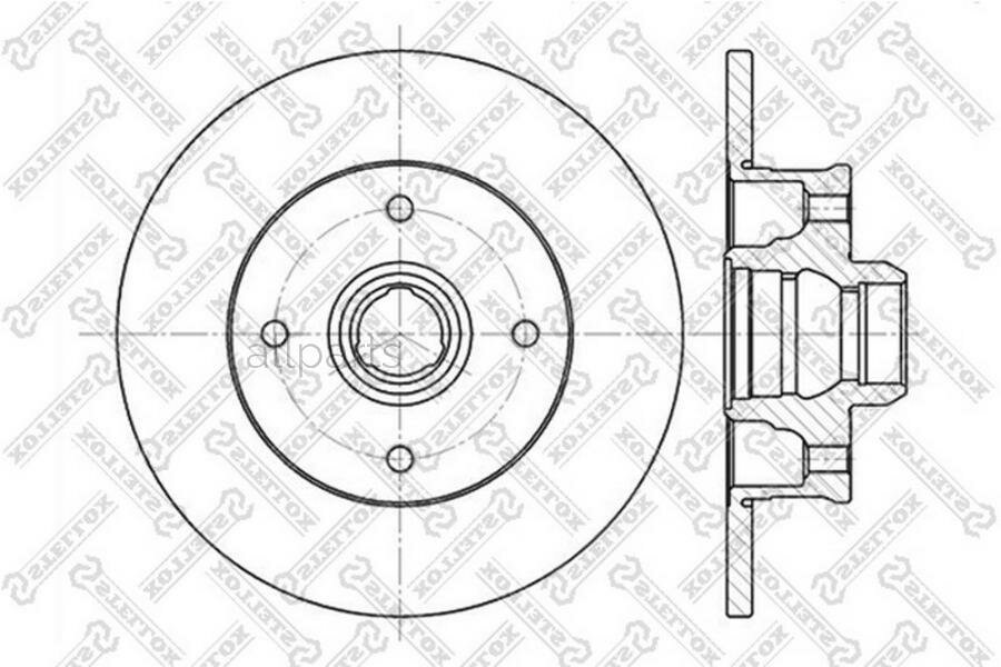 STELLOX 60209935SX диск тормозной задний!\ VW Golf/Passat/Polo/Vento 1.8-1.9TDi 83>