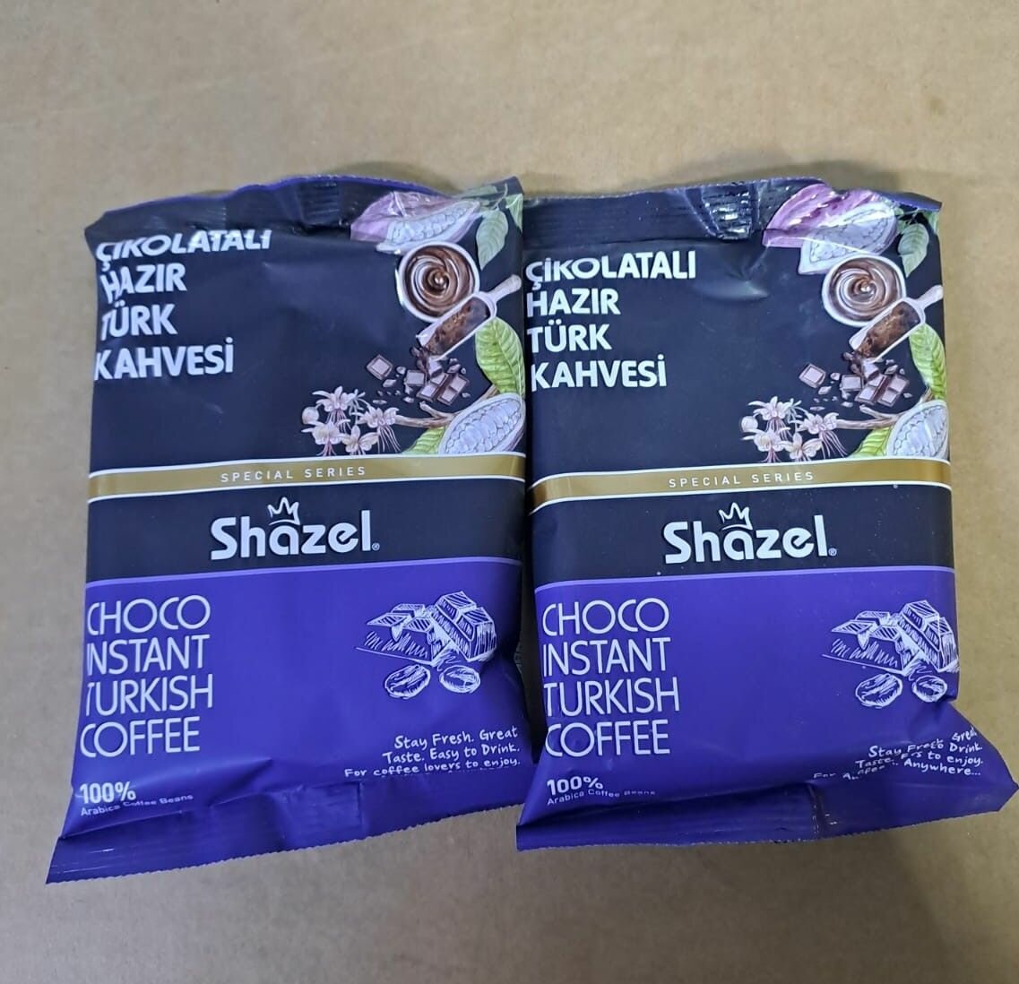 Молотый кофе Shazel со вкусом шоколада для заваривания в чашке 2 шт по 100г