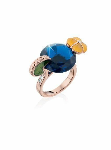 Кольцо, кристаллы Swarovski