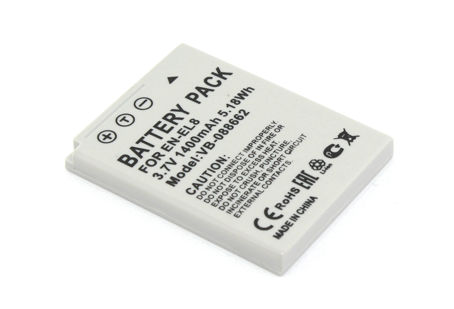 Аккумуляторная батарея для фотоаппарата Nikon Coolpix P1 (EN-EL8) 3.7V 1400mAh Li-ion