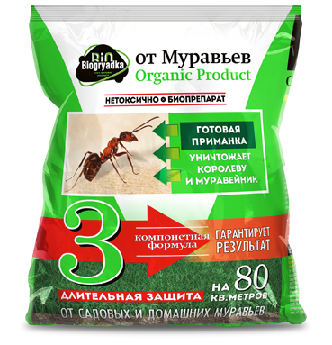 Инсектицид от муравьев, гранулы, 30 г, биологический, Biogryadka