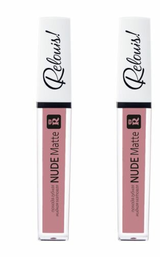 Relouis Помада губная Nude Matte, жидкая, матовая, тон 17, 2 шт