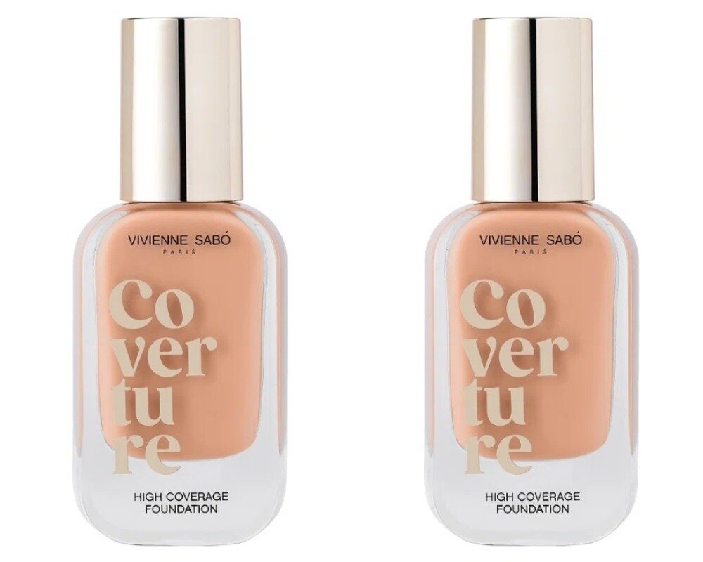 Тональный крем с плотным покрытием Vivienne Sabo High coverage foundation Coverture, тон 04, 30 мл, 2 шт